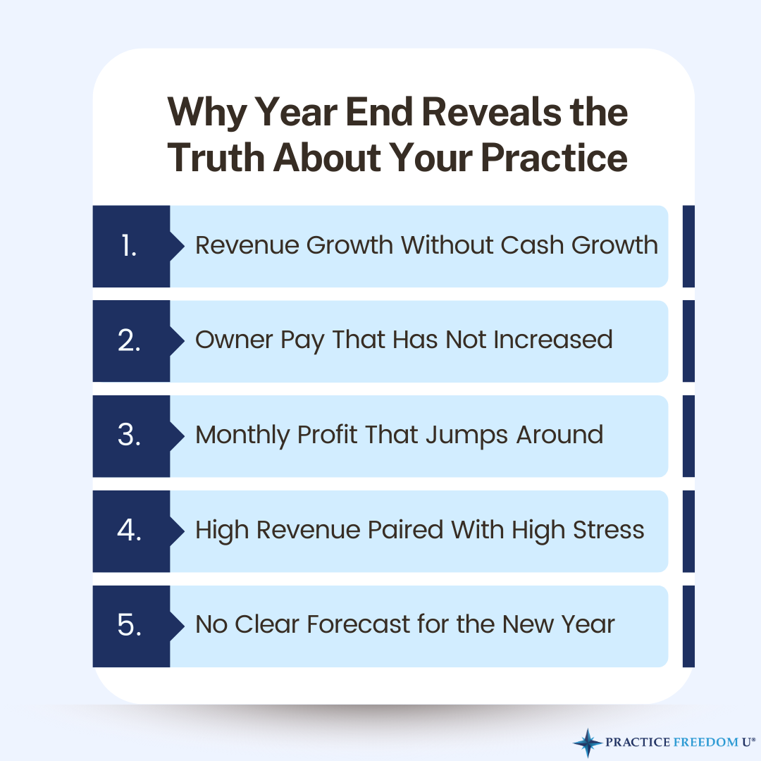 Your Year End Numbers Tell a Story - Practice Freedom U